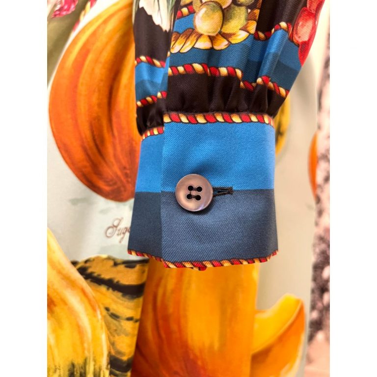 Dolce & Gabbana fruit and funghi silk dress - The Cat's Meow