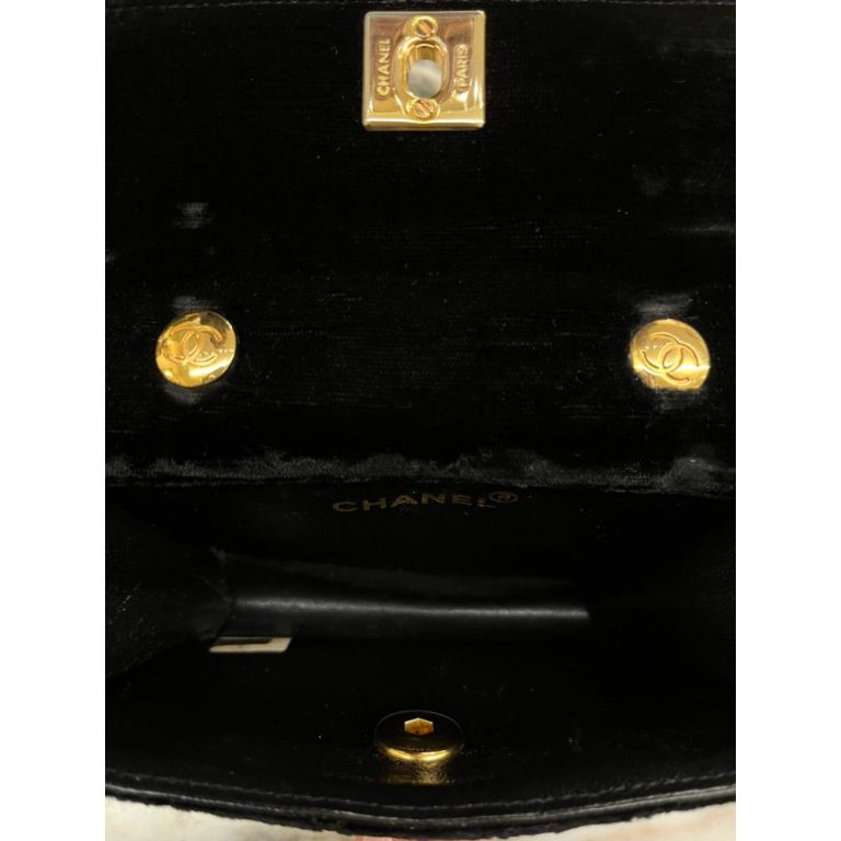 Chanel 1990 velvet mini flap - The Cat's Meow