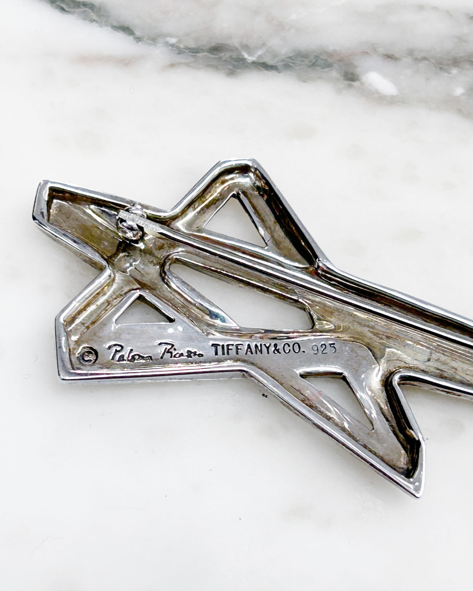 Tiffany & Co. silver shooting star brooch - The Cat's Meow