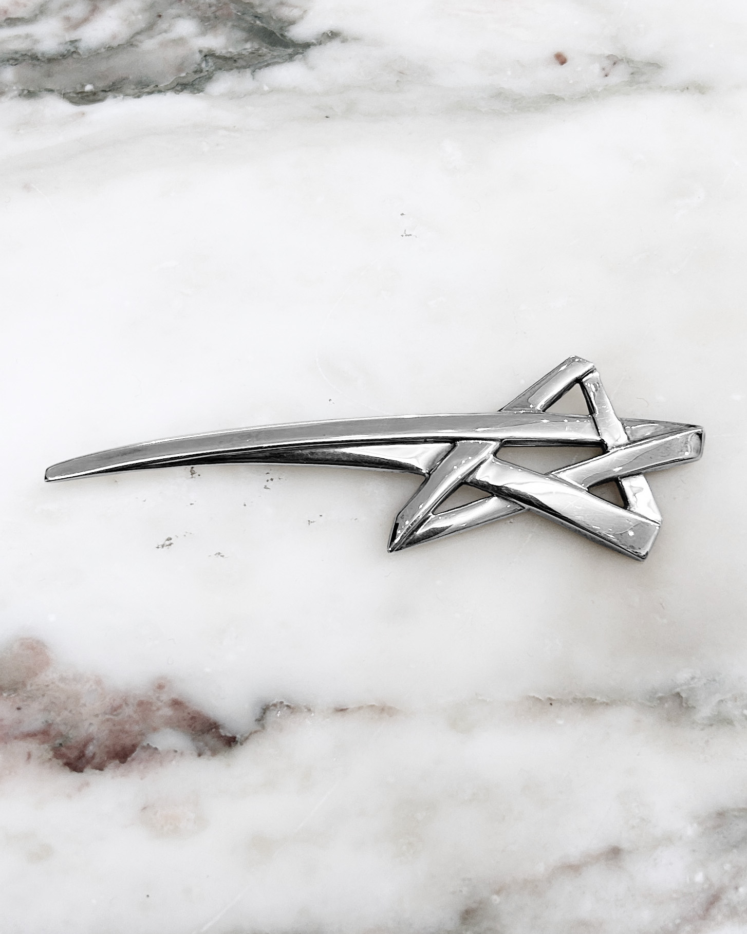 Tiffany & Co. silver shooting star brooch - The Cat's Meow