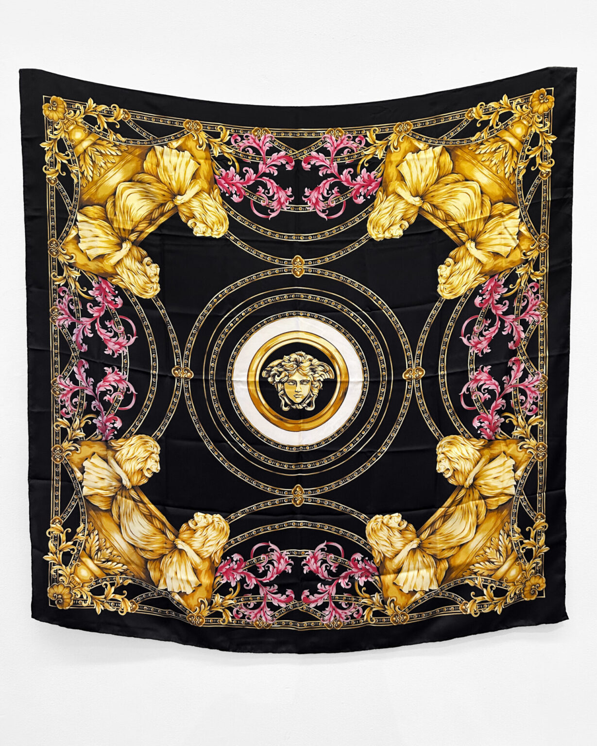 Versace large lion print silk scarf/wrap - The Cat's Meow