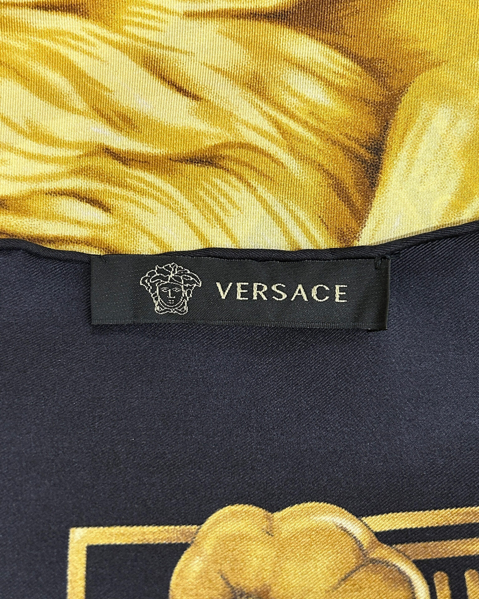 Versace large lion print silk scarf/wrap - The Cat's Meow